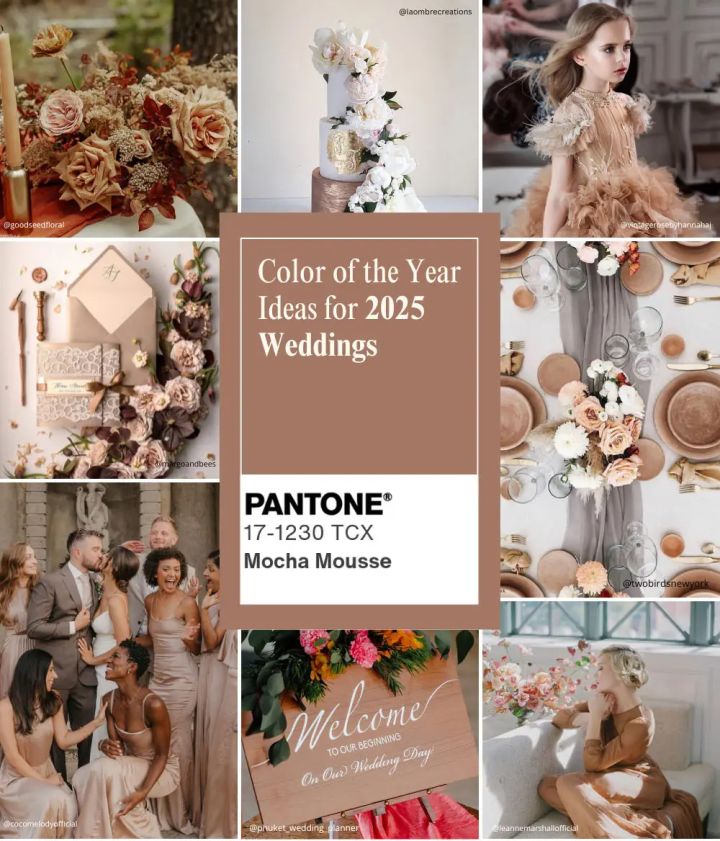 Mocha Mouse: El Color del Año 2025 para Bodas Boho Chic - Daniela Ocampo